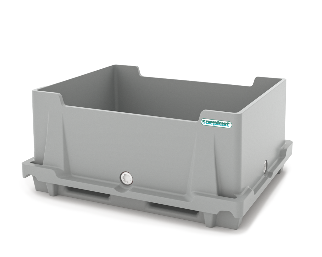 Sæplast 290L Twin Containers | Space-Efficient for Fish Processing